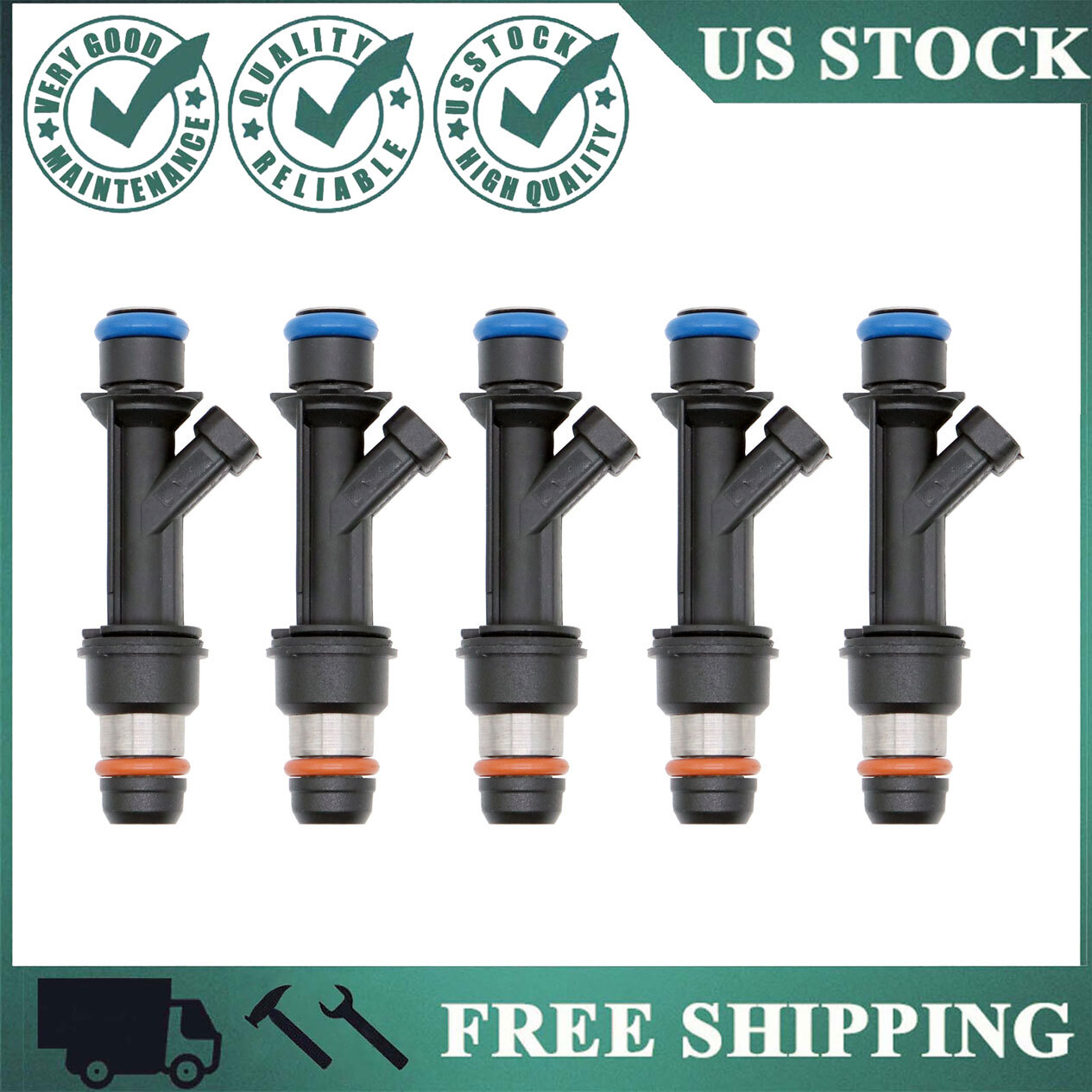 Fits Hummer H3 Chevrolet Trailblazer Colorado GMC Envo 5X Fuel Injector ...