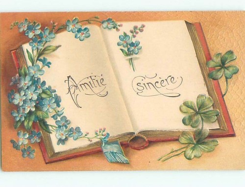 Very Old Foreign Postcard BEAUTIFUL FLOWERS SCENE : make an offer ...
