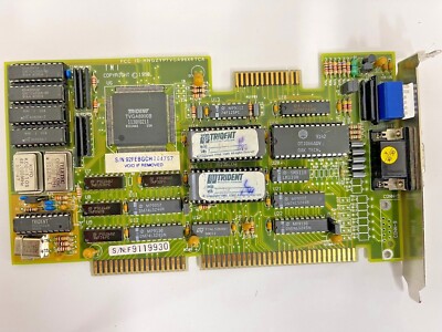VINTAGE 1990 TMI TRIDENT TVGA8900B 512K ISA VGA CARD HNGZYPTVGA96X4TCA ...