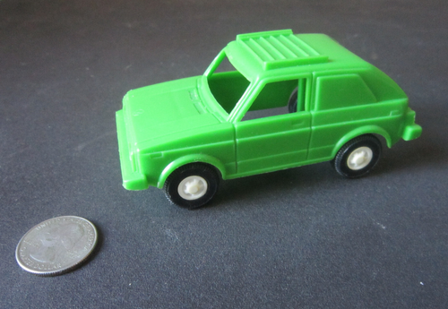 Nice! Vintage 1970s 4" STROMBECKER VW RABBIT GREEN PLASTIC TOY CAR ...