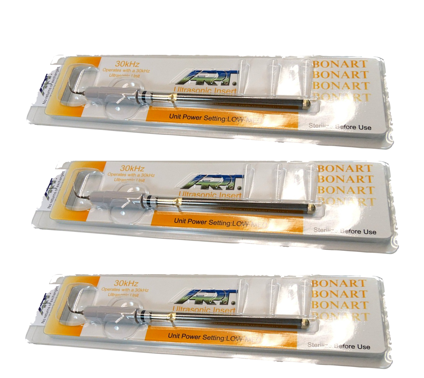 3 Bonart Dental Cavitron Ultrasonic 30 KHz IF-100 Insert Tips Slimline ...
