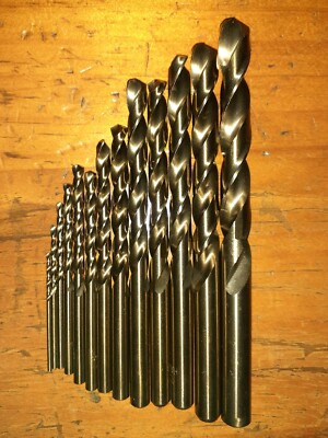 17x CO-HSS tapping Drills bits for TAP sizes: M2 M2.5 M3 M4 M5 M6 M7 M8 ...