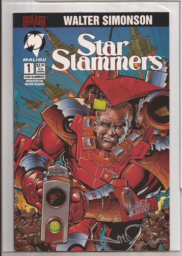 STAR SLAMMERS #1 – SILVER SIGNATURE SERIES – WALTER SIMONSON – NUMBERED ...