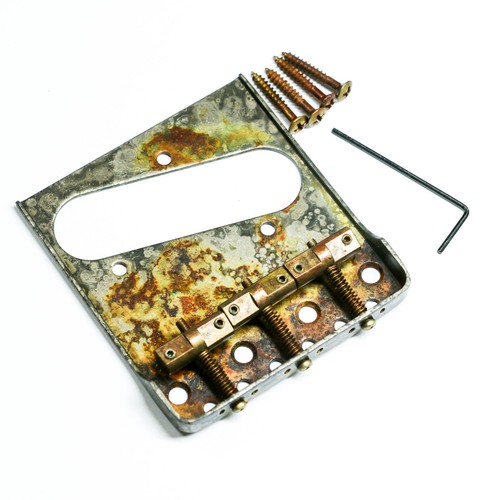 AGP ™ - Telecaster ® Cut Down Sides Aged Relic 3-Saddle Bridge with ...