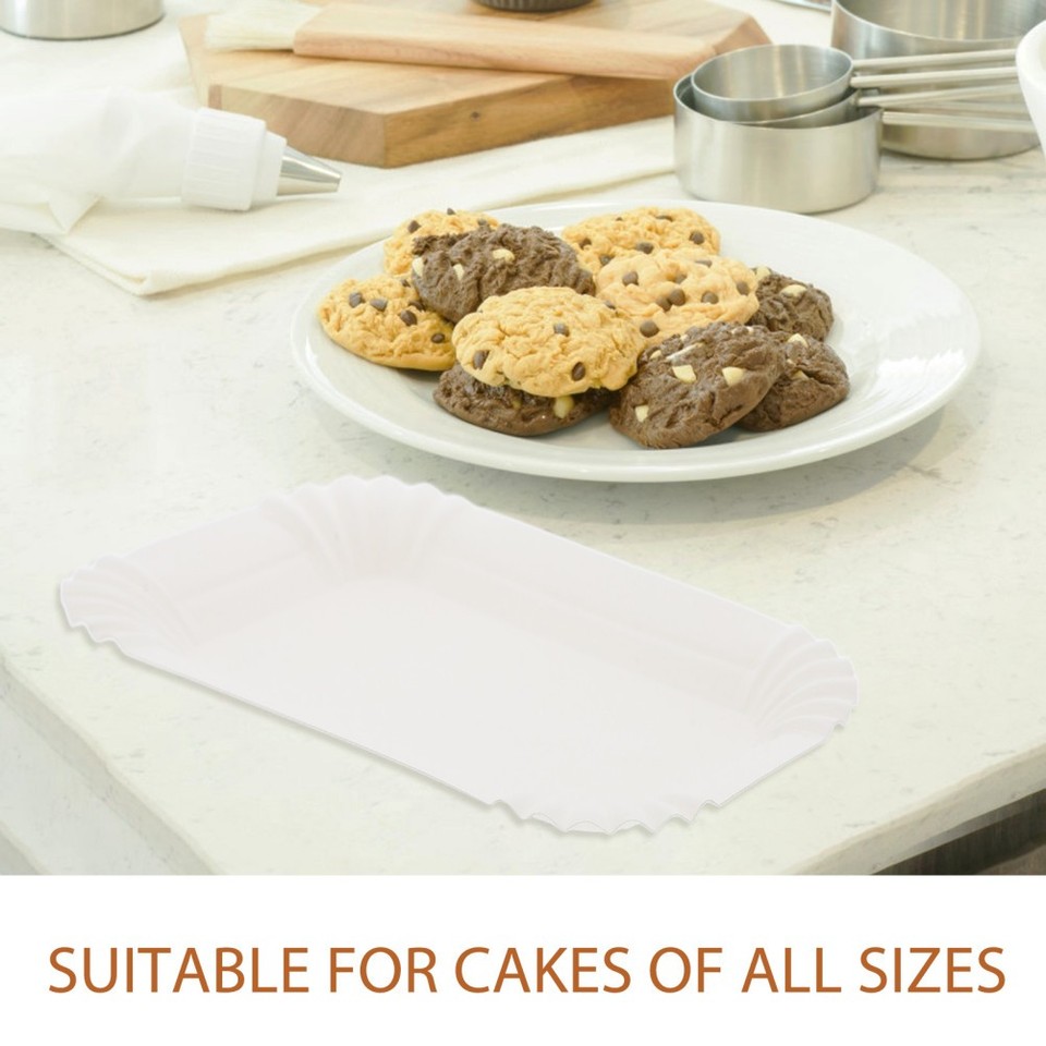 Cake Serving Tray Rectangular Appetizer Plates Cupcake Display Holder ...