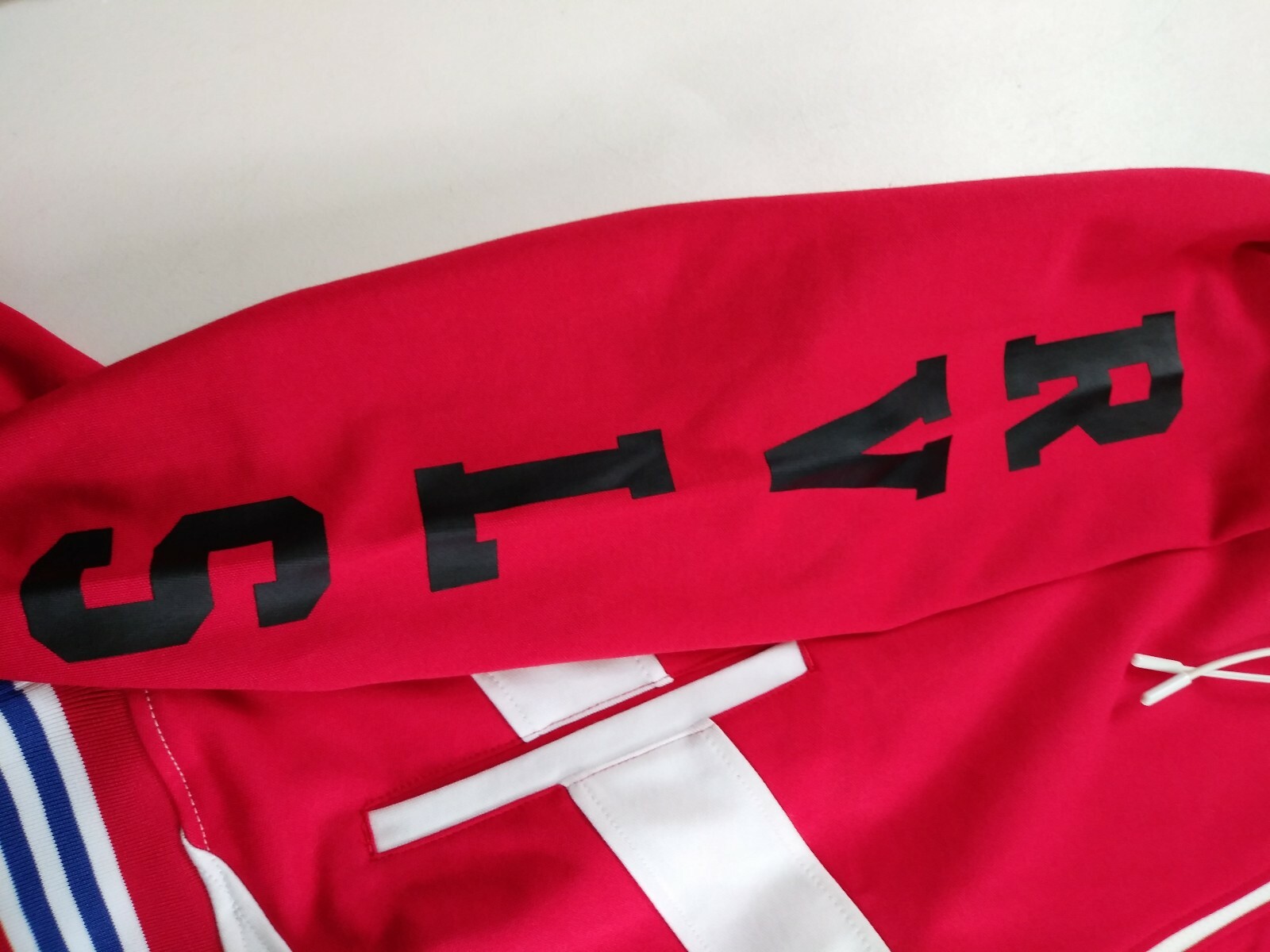 Akoo mens 100%Authentic Team zipped trackjack Hoodie Racing red ...