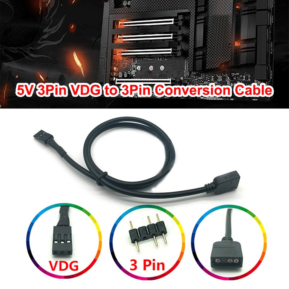 Motherboard SYNC Adapter Cable RGB 5V VDG to 3 Pin Conversion Line ...
