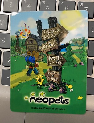 Neopets Virtual Prize Card (code on the back) near mint condition card ...