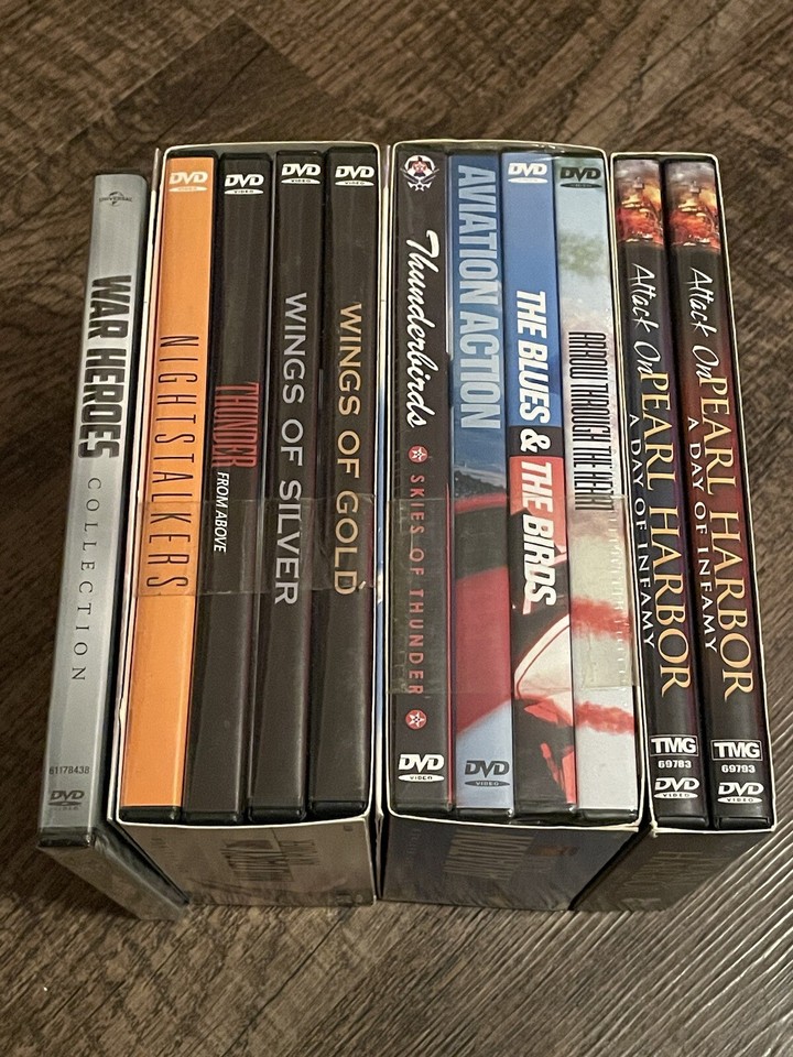 Military History DVDs Aviation Fighters Pearl Harbor Midway MacArthur ...