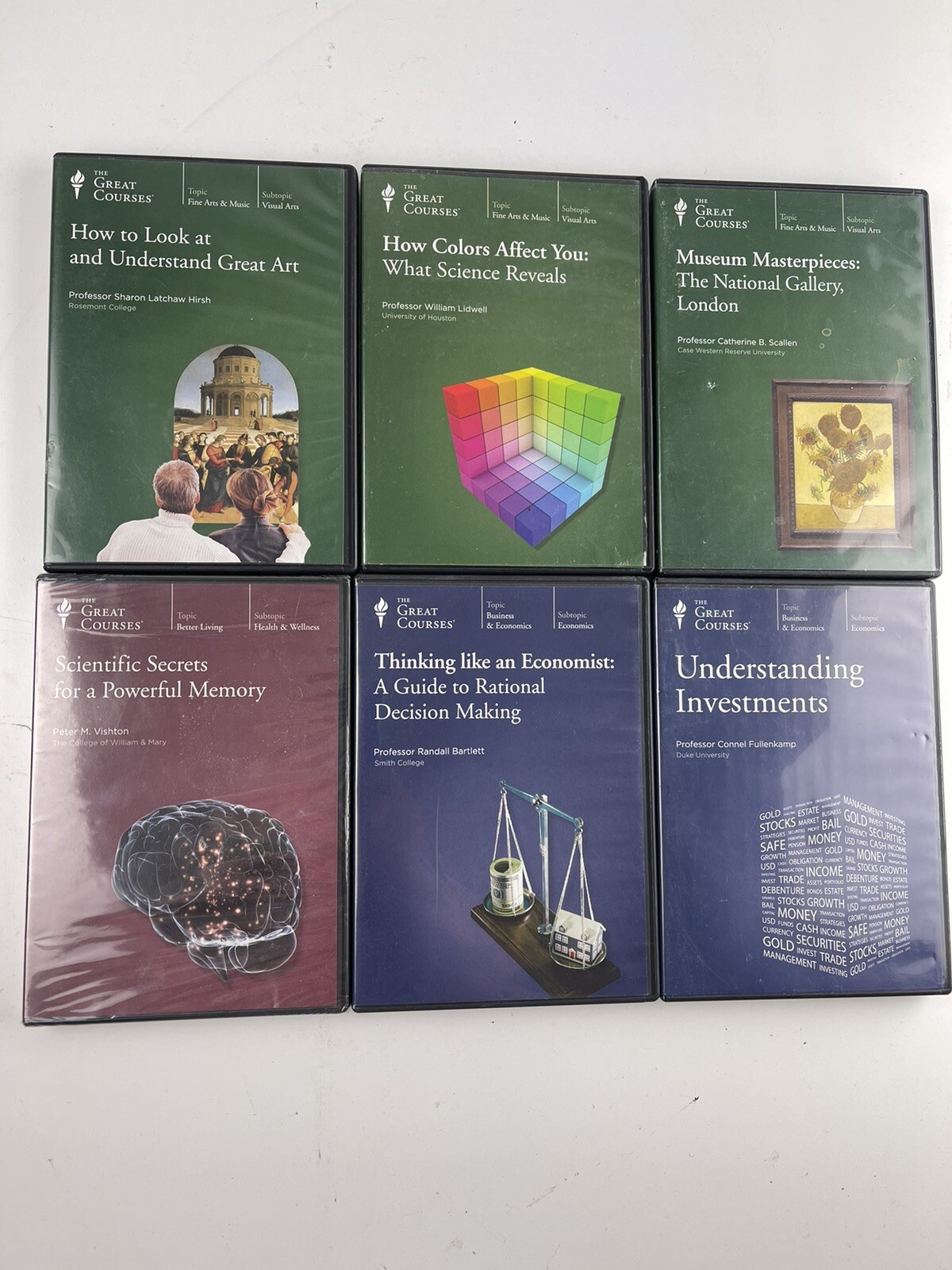 The Great Courses DVD lot of 6 Investment Art Museum Masterpieces ...