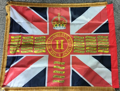 The Royal Anglian Regiment 2nd bn King's colours flag New | eBay UK