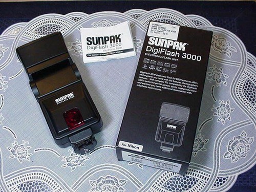 SunPak DigiFlash 3000 Electronic Flash Unit for Nikon DSLR NEW! Retails ...