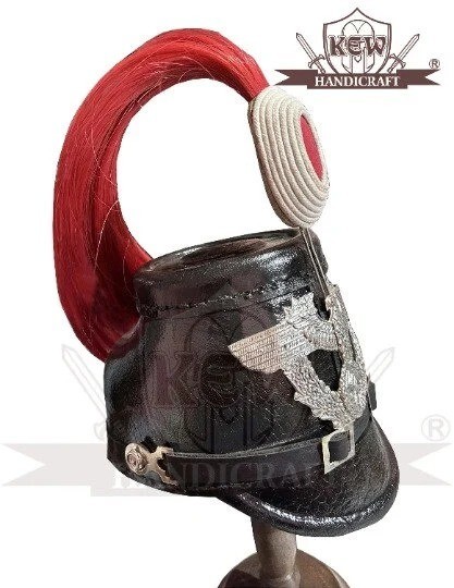 Medieval German Police Officer Shako Helmet Head wear Majors Hat Helmet ...