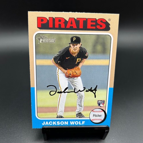 2024 Topps Heritage #216 Jackson Wolf RC Pittsburgh Pirates | eBay