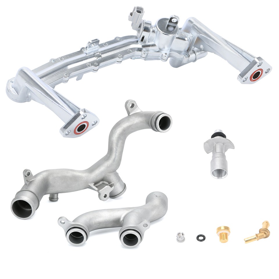 Upgraded Coolant Water Pump Pipe System Kit For Jaguar XF XJ Land Rover ...
