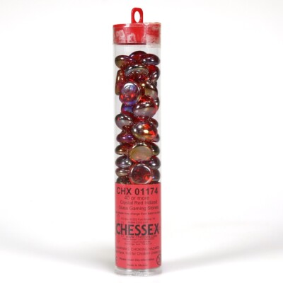 Crystal Red Iridized Glass Stones in 5.5' Tube (40) | eBay