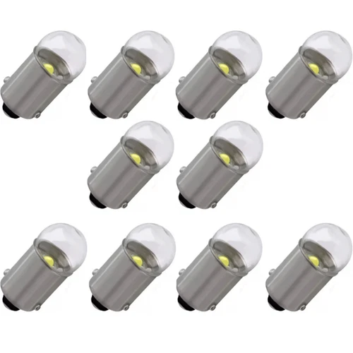 10-20pcs BA9S T4W 6000K Cool White 12V T11 LED Parking Light Interior ...
