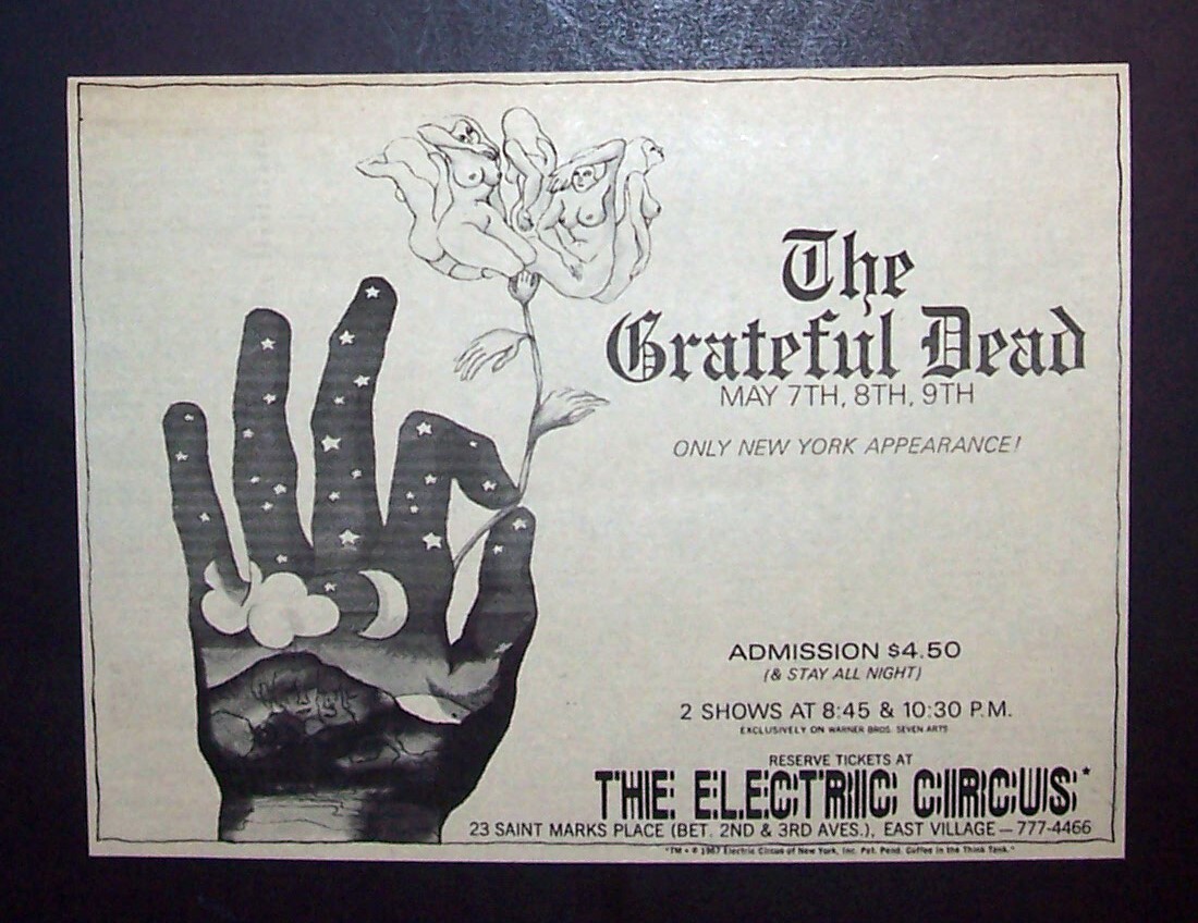 Jacqui Morgan For The Electric Circus 1967 Art