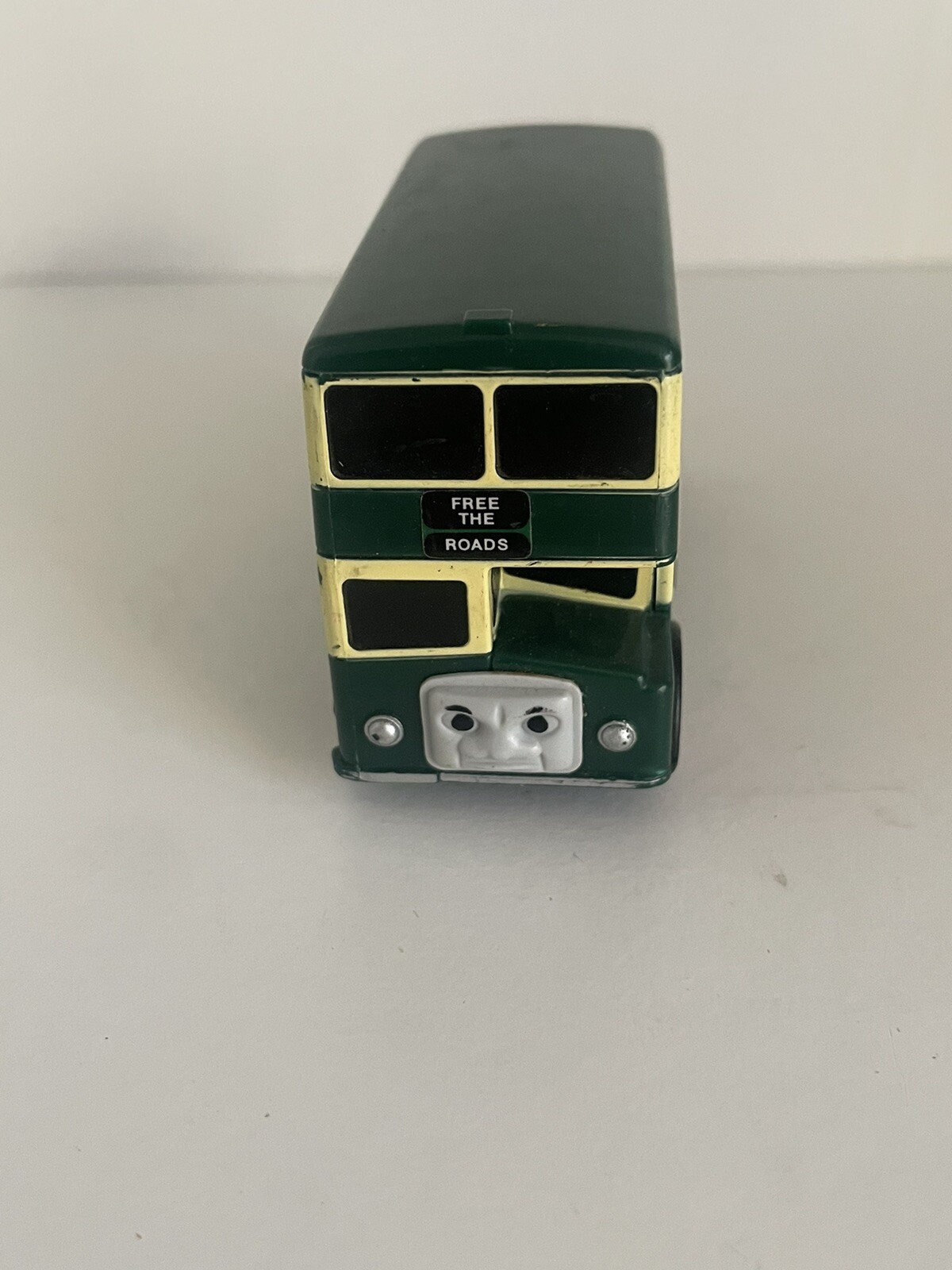 1995 Thomas TOMY Trackmaster Bulgy Double Decker Bus Motor Road & Rail ...