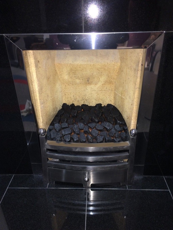 16" 40cm PD9 Inset Tray LED Remote/C Electric Fire fit Victorian Tiled ...