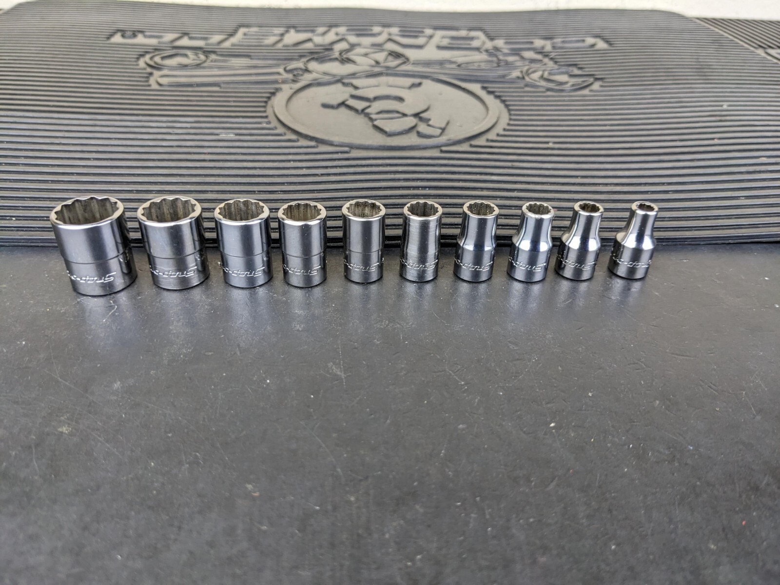 #be199 Snap-on Tools 110TMDY USA 10pc 1/4" Drive SAE Shallow 12pt ...