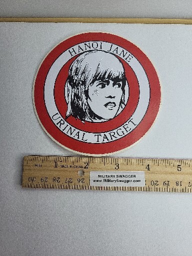 Hanoi Jane Fonda Urinal Target Vietnam War Veteran Vet Decal Sticker | eBay