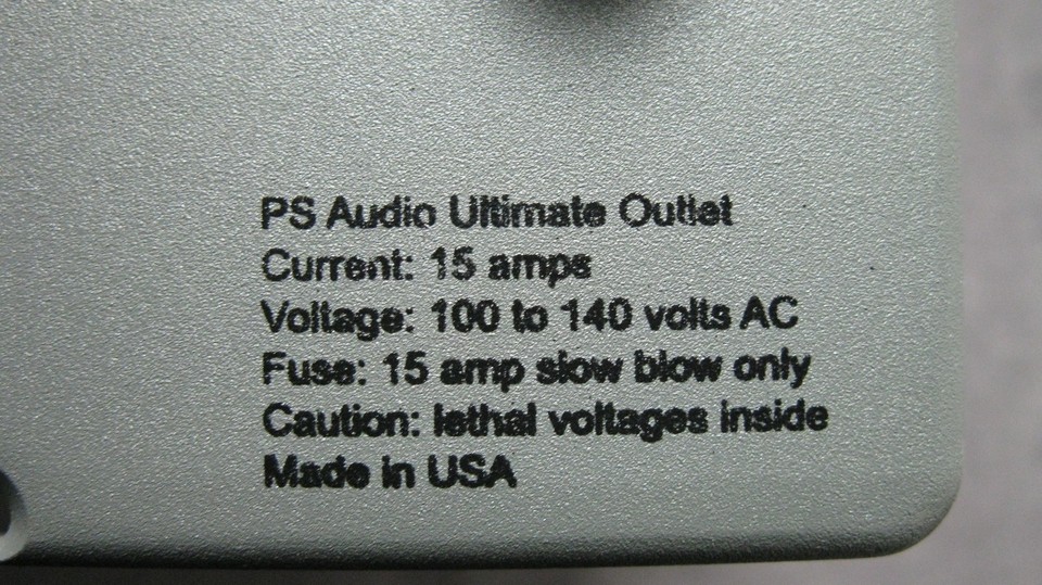 PS Audio Ultimate Outlet - Power Stabilizer for Home Theater & Audio ...