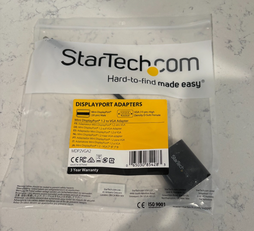 New StarTech Mini DisplayPort to VGA Adapter converter MDP2VGAW | eBay