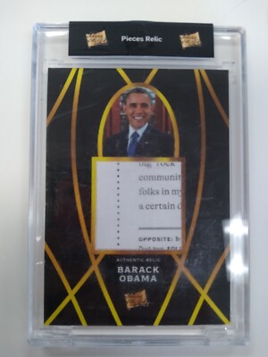 2022 Pieces Of The Past #POTP-7 Barack Obama Authentic Relic | eBay