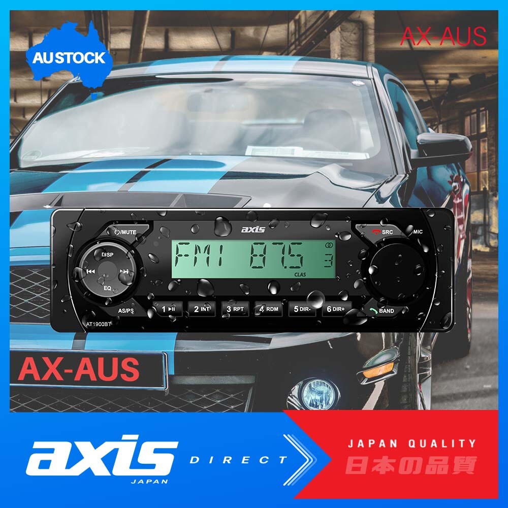 Axis AT1900BT 12/24V AM/FM Multimedia Player for sale online | eBay ...