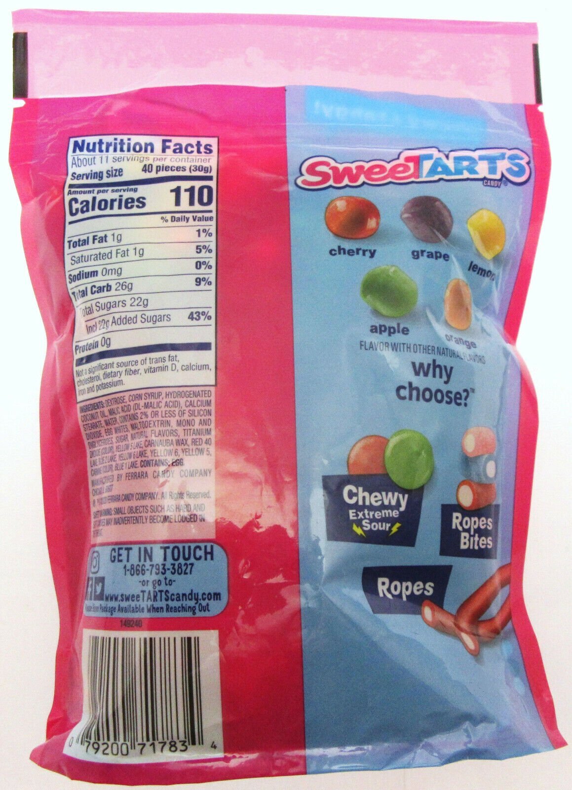 Sweetart Mini Chewy ~ American Candy ~ 12oz bag ~ Sweet Tarts ...