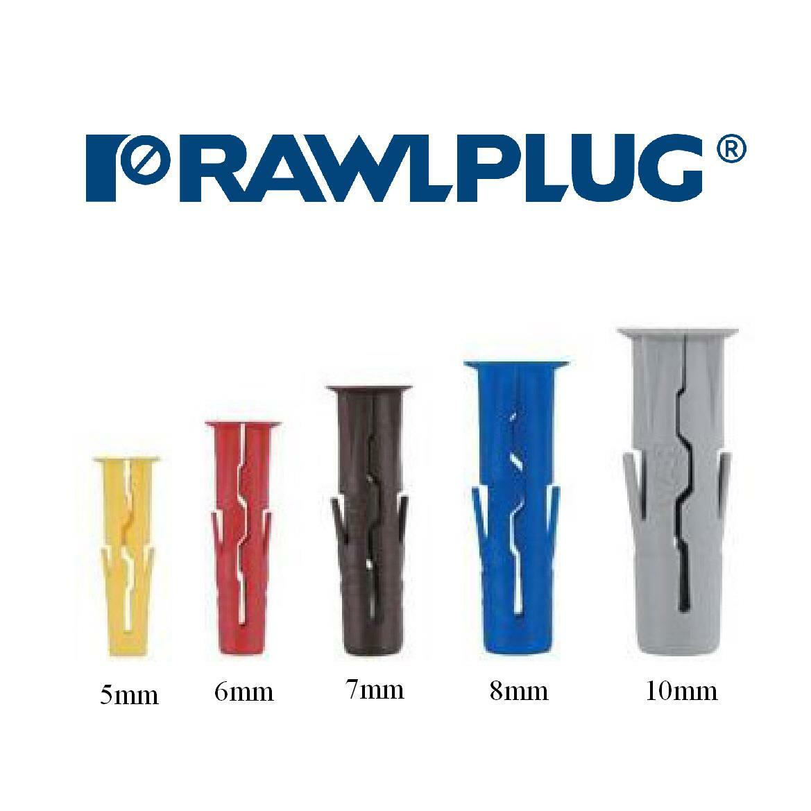 Rawlplug UNO Universal Wall Rawl Plug Fixings Anchors 5mm, 6mm, 7mm, 8mm & 10mm | eBay UK