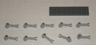 LEGO NEW 1x1x2/3 Light Bluish Grey Brick Round Bar Clip (10x) 4211644 ...