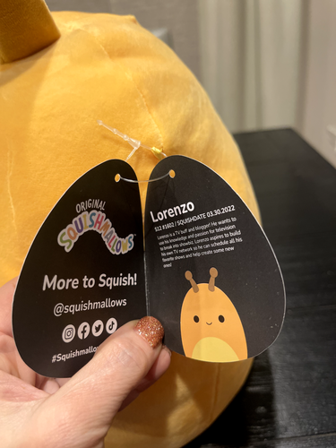 NWT Squishmallow 12” LORENZO Banana Slug "Select Series" Yellow Gold ...