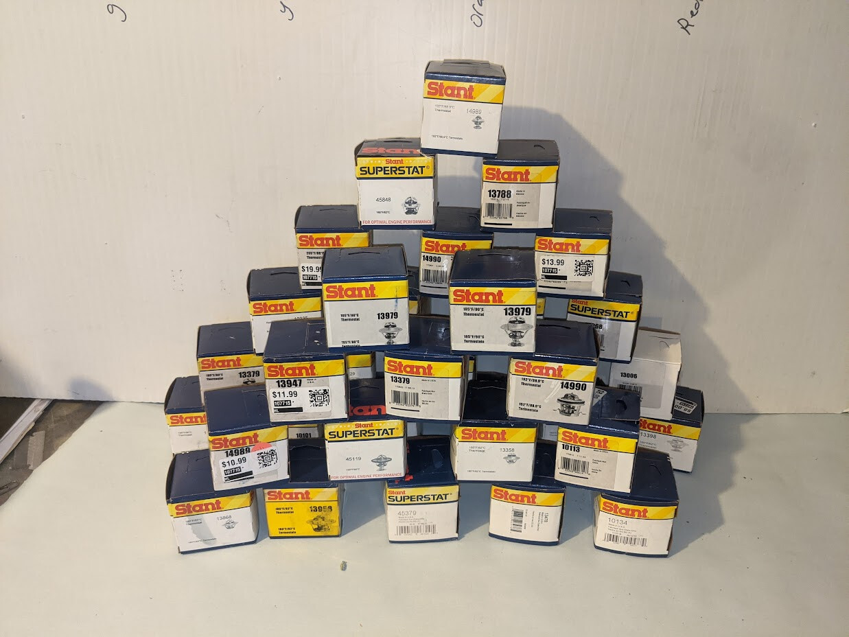 Large Assortment of "Stant" Brand Thermostats (34 total) New in the Box ...