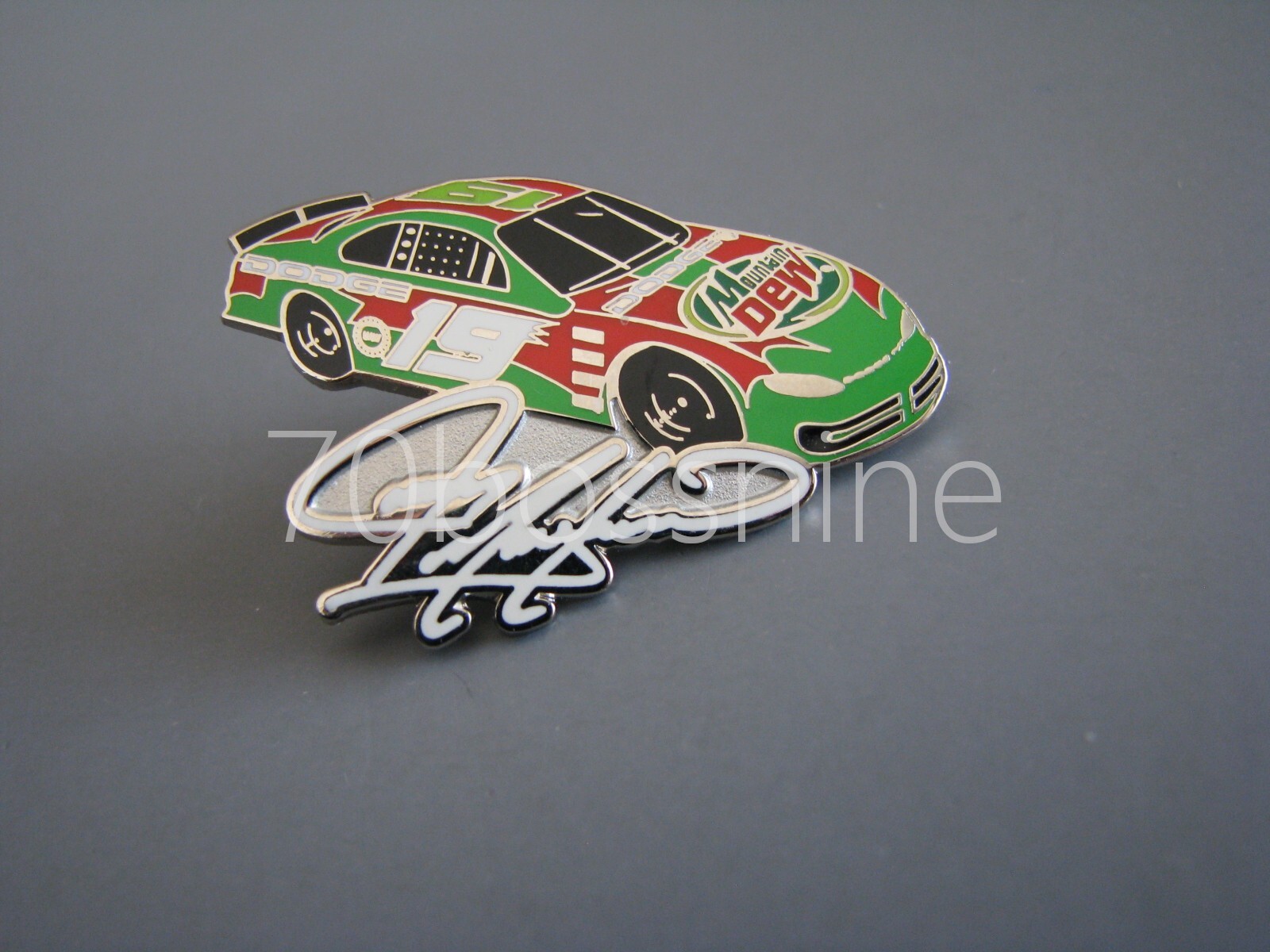 JEREMY MAYFIELD #19 MOUNTAIN DEW DODGE INTREPID NASCAR RACING HAT PIN ...