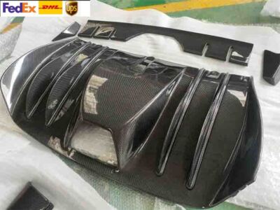 Carbon Fiber Rear Trunk Bumper Diffuser Lip Splitter For Ferrari F430 ...