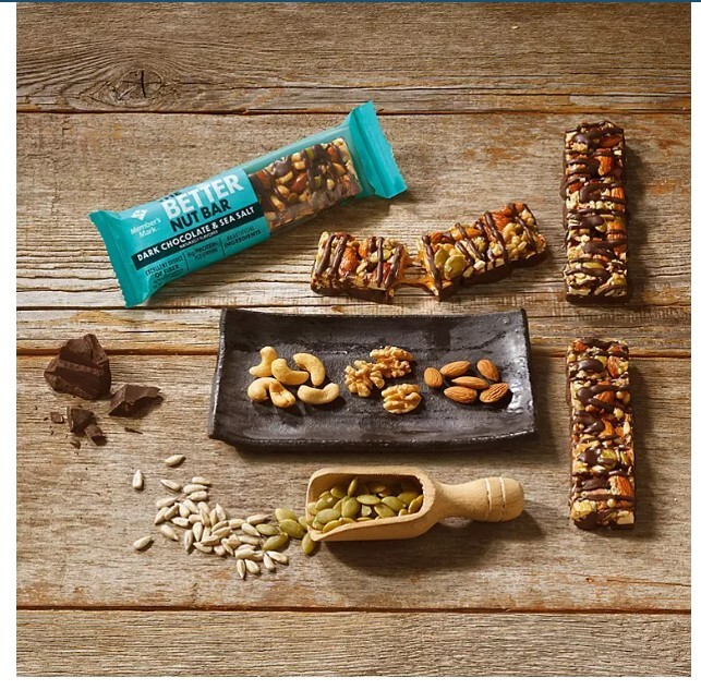 Member's Mark The Better Nut Bar, Dark Chocolate and Sea Salt (24 ct ...