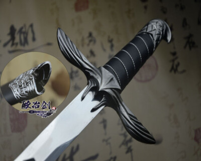 S0094 GAME ANTIQUE SILVER TALON ASSASSINS CREED EAGLE WING SWORD OF ...