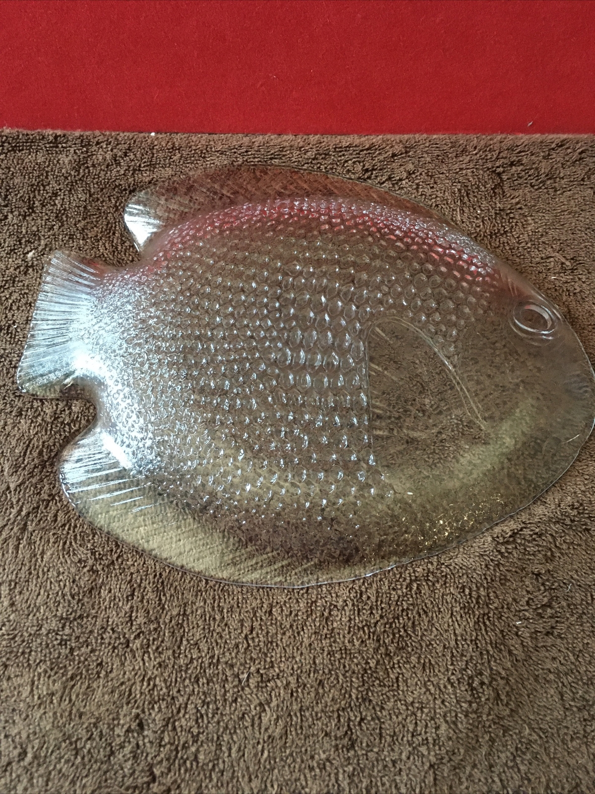 Arcoroc Poisson Clear Glass Fish Plates 10" (set of 4) 1970's VTG | eBay
