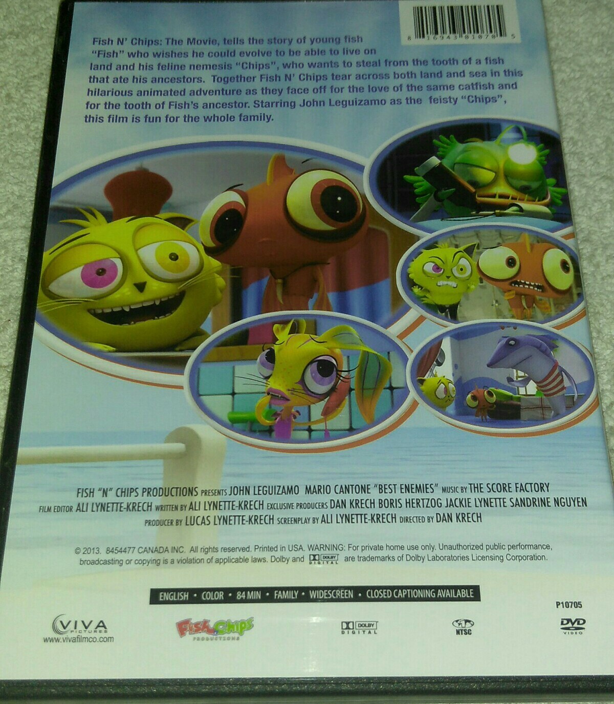 Fish N Chips The Movie DVD Dan Krech kids 816943010705| eBay