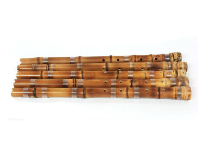 KOREAN TRADITIONAL BAMBOO FLUTE 'DANSO' ROOT ENDED VERTICAL BAMBOO ...