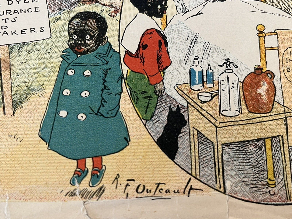 (6) Antique 1901 Pore Lil Mose Comic Strip Pages Americana R. F ...