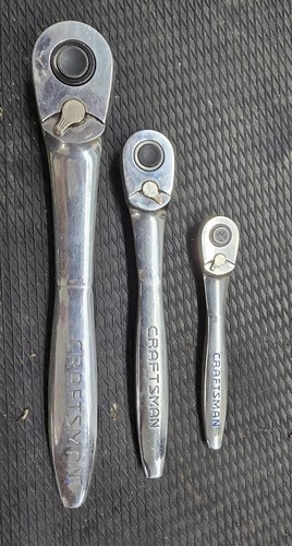 Craftsman 3 Piece 75-Tooth Full Polish Ratchet Set 682500977602 | eBay