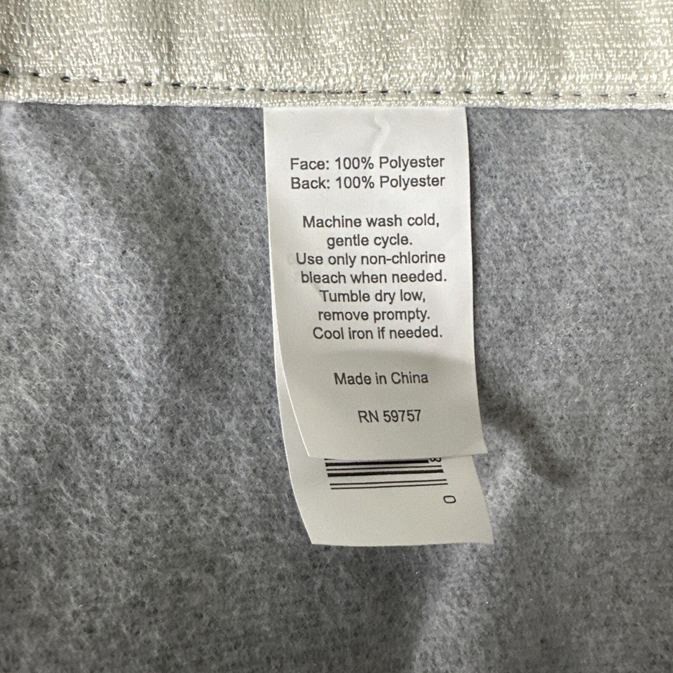 1pc 40"x95" Blackout Celeste Draft Stopper Curtain Panel Ivory - By ...