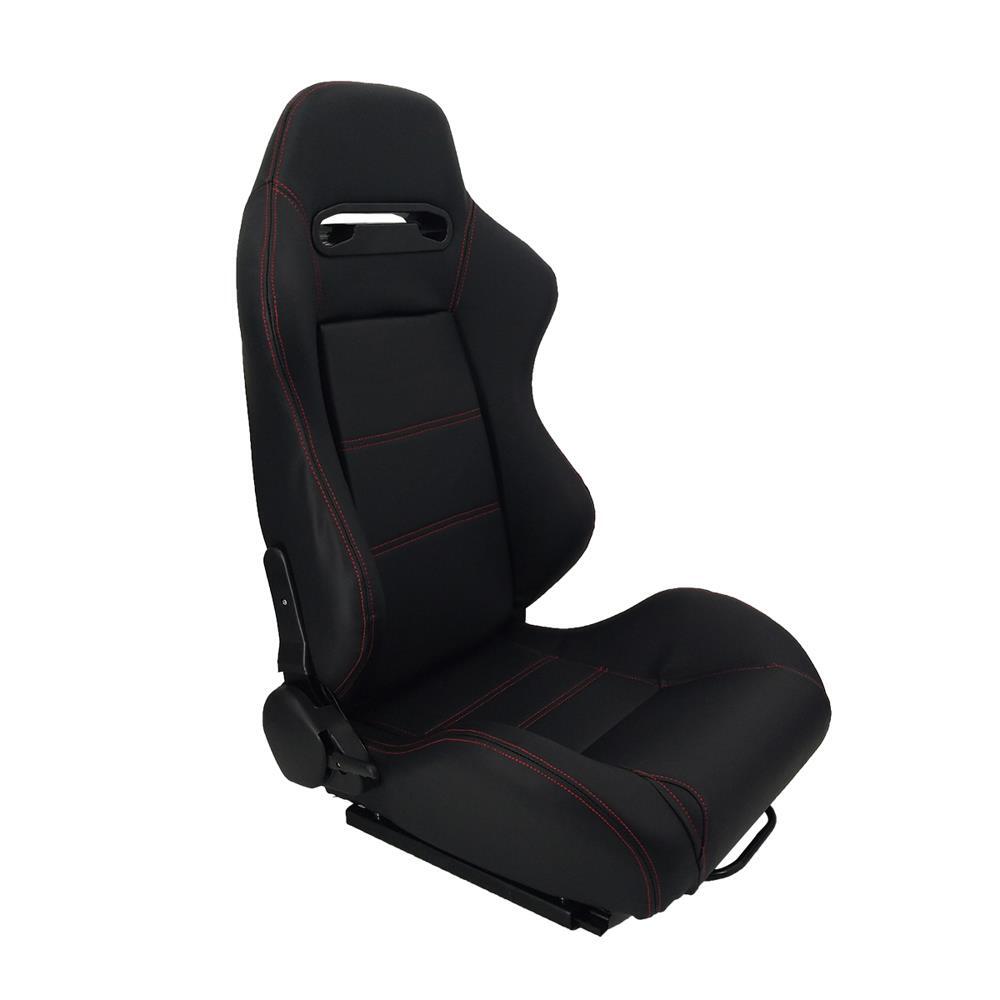 1Pair Faux Leather Racing Seats Sport Seats Reclinable Bucket Universal ...