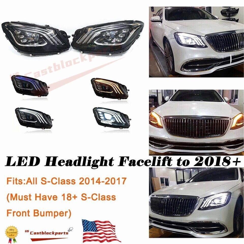 Aftermarket Headlights For S550 Facelift LED Headlight For 07 09 W221