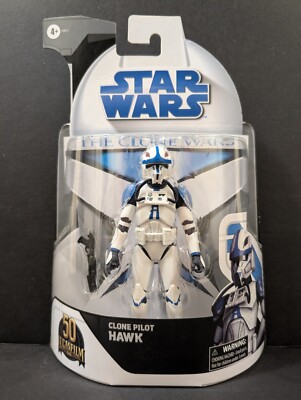 STAR WARS Black Series Clone Wars - Clone Pilot Hawk 50th 6” Hasbro ...
