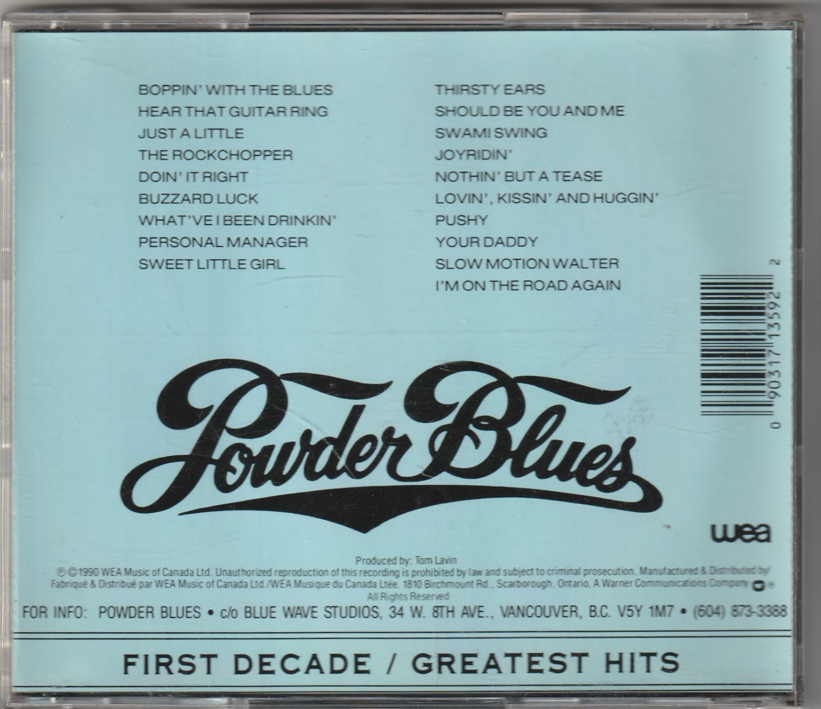 First Decade/Greatest Hits by Powder Blues Band (CD, 2008) for sale ...