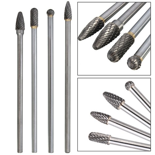 Precision Tungsten Carbide Aluminum Porting Polishing Tool Kit Set of 4 ...